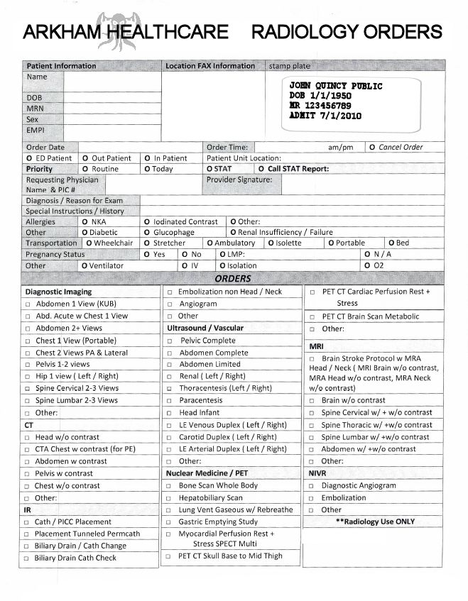 Hospital Life Before EMRs – Poor Historian